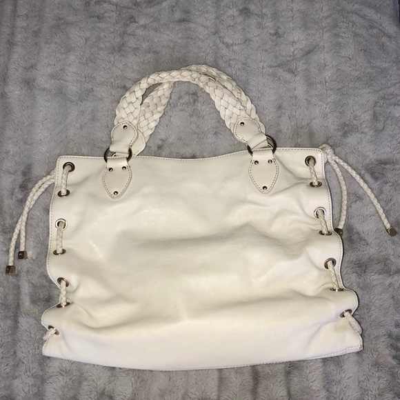Michael Kors | Bags | Mk Michael Kors Cream Tote With Braided Strap | Poshmark